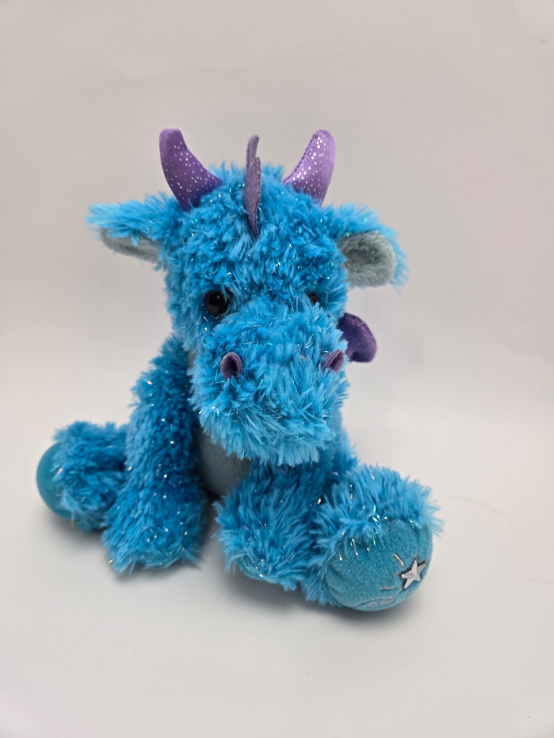 Russ Shining Stars Blue Dragon Plush, Vintage Collectible, New Without ...