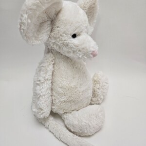Jellycat Bashful Mouse the White Mouse Plush Collectible Rare and ...
