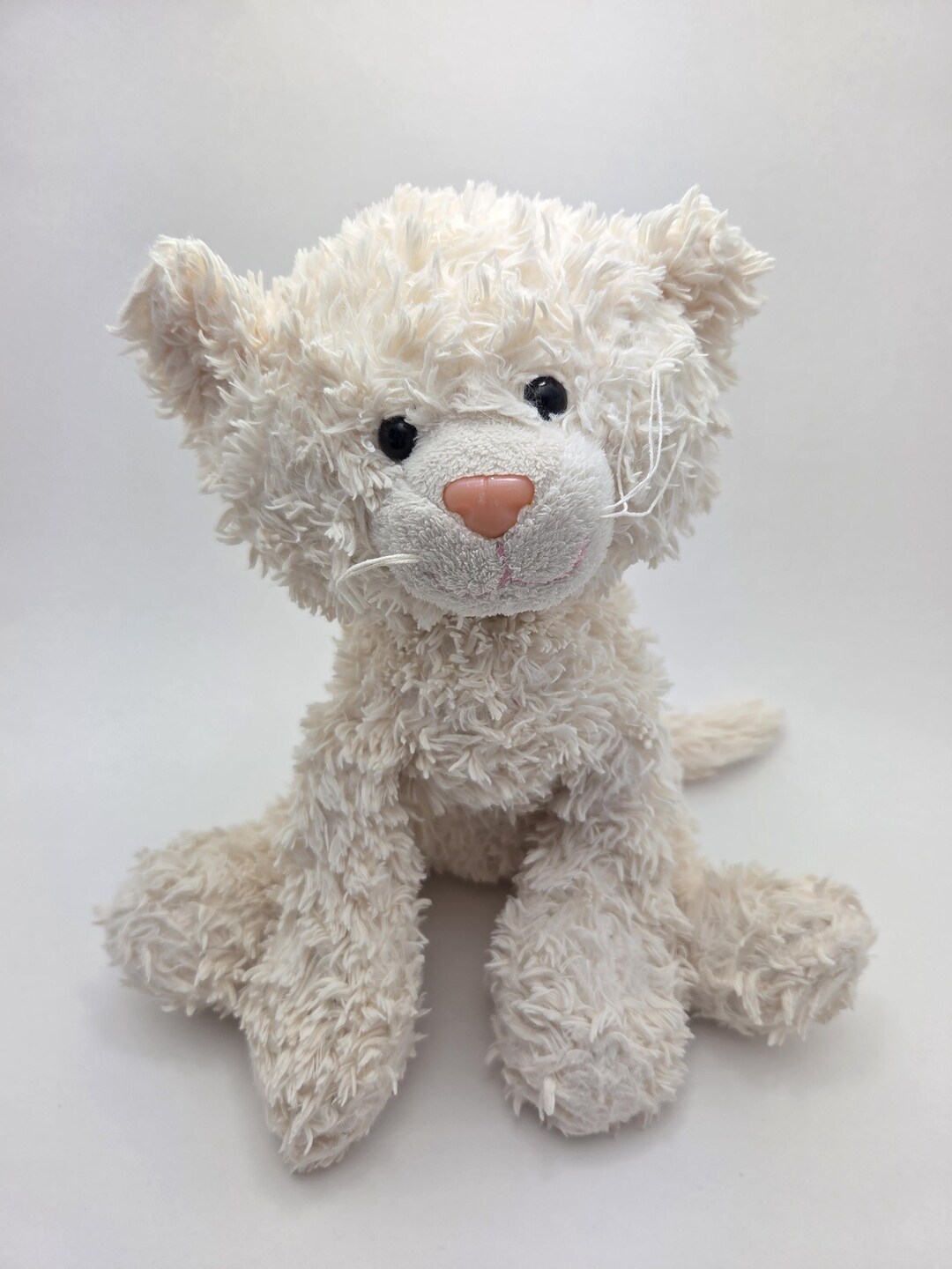 Adorable Vintage Ganz White Cat Plush With No Tag, Ganz Plush - Loved ...