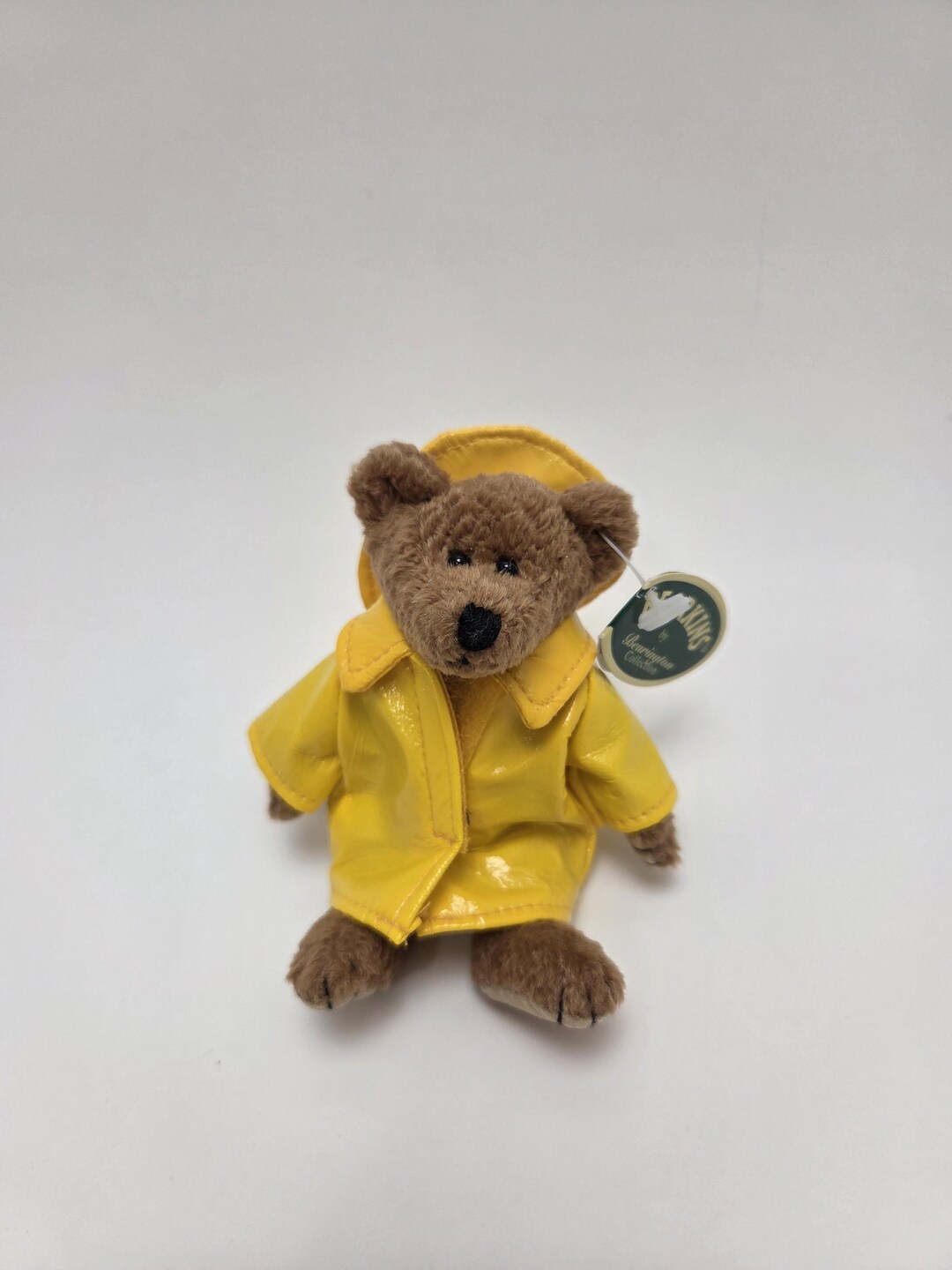 Bearington Rainy Day Bearkins Collection Jointed Bear Yellow Raincoat ...