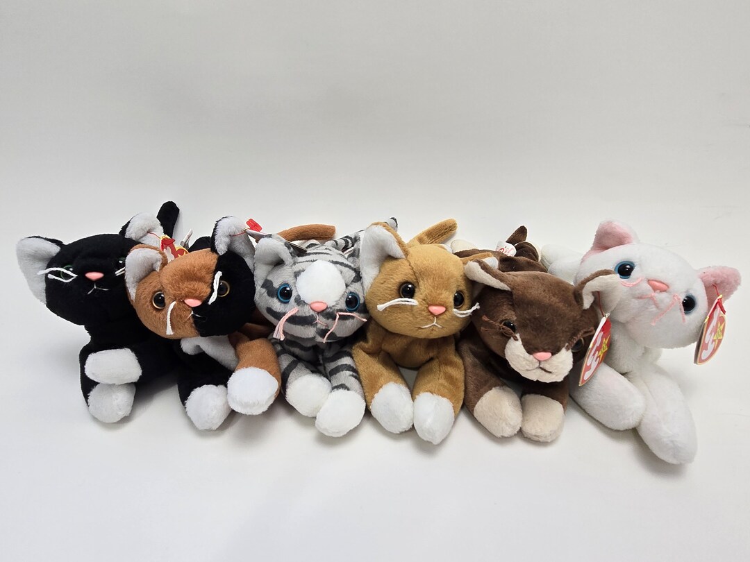 Ty Beanie Baby Cats - Cat Beanie Babies (5 Inch) Vintage Beanies - Etsy