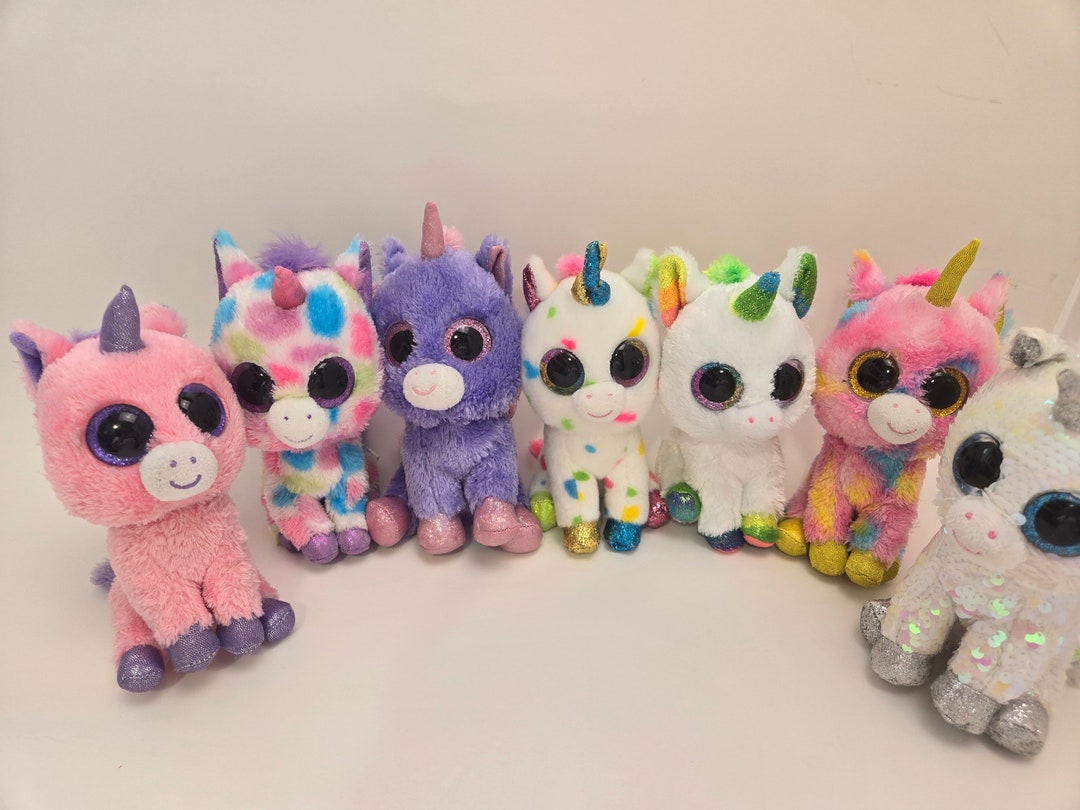 Ty Beanie Boo Unicorns - Beanie Boos - No Hang Tags (6 Inch) Vintage ...