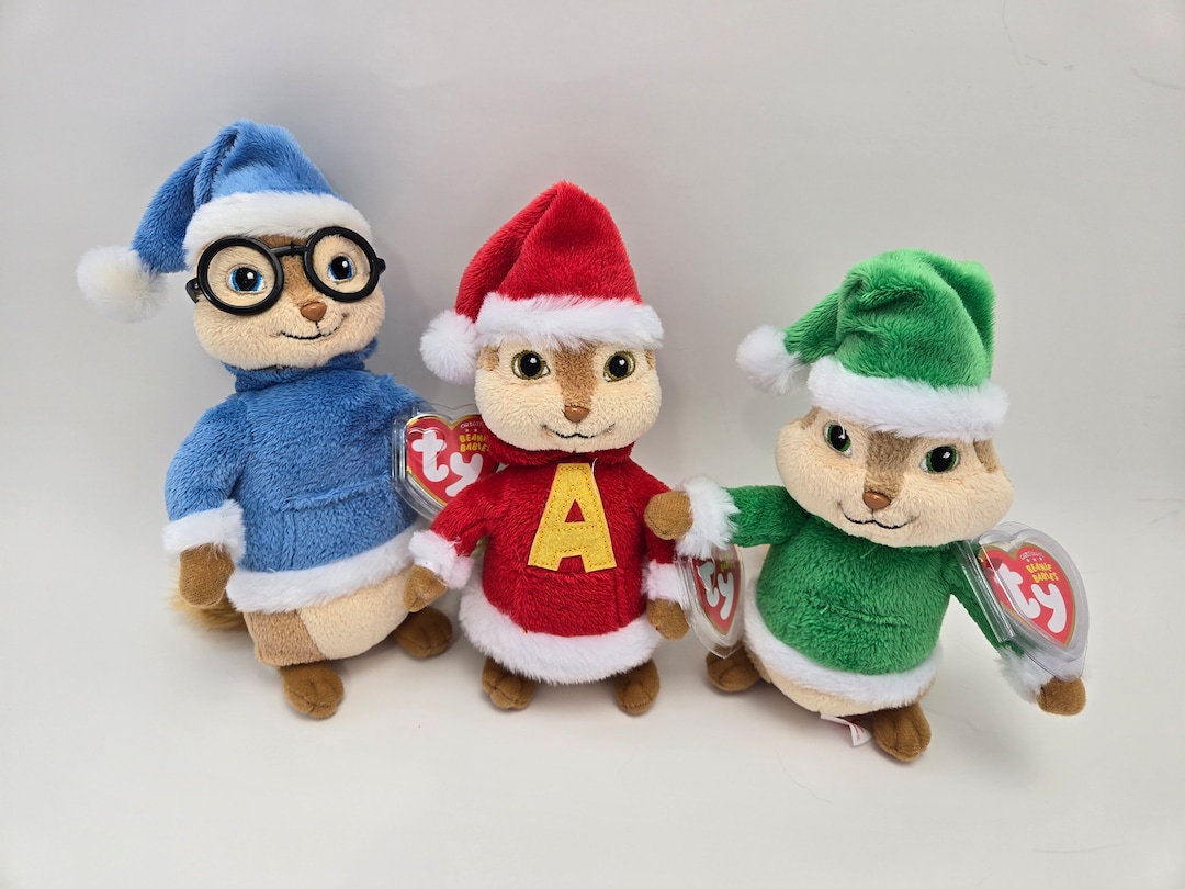 Ty Beanie Babies - Alvin and the Chipmunks Holiday Edition(6 Inch ...