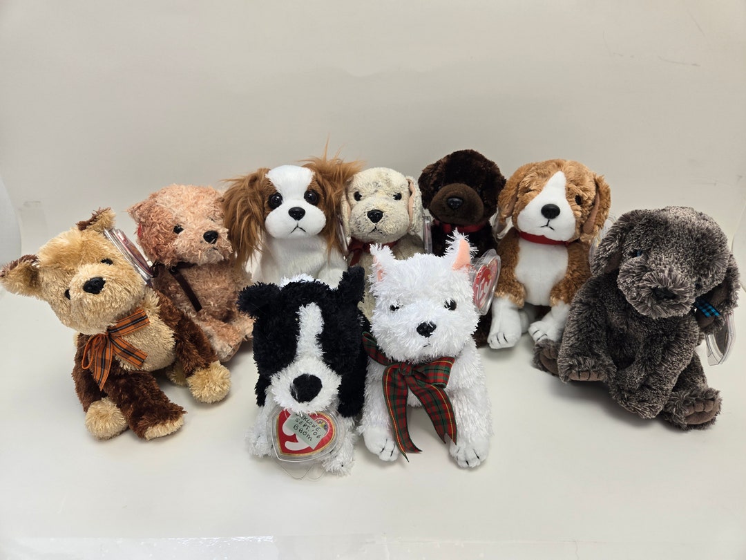 Ty Beanie Baby Dogs - Dog Beanie Babies (6 Inch) Vintage Beanies - Etsy ...