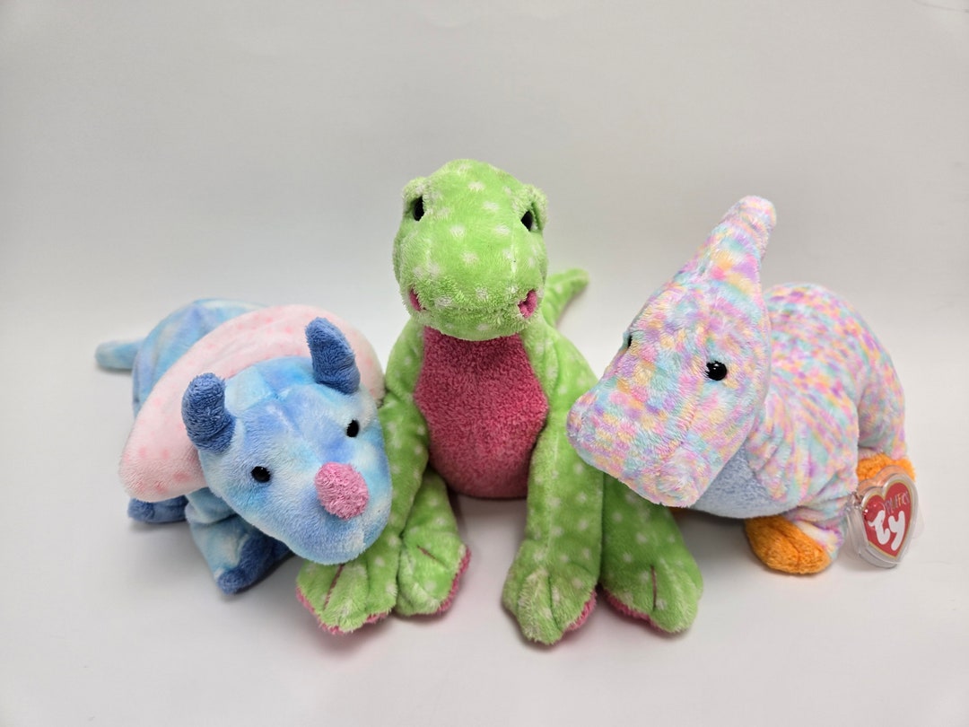 Ty Pluffies Dinosaurs - Ty Beanie Babies Pluffies Collection (6 Inch ...