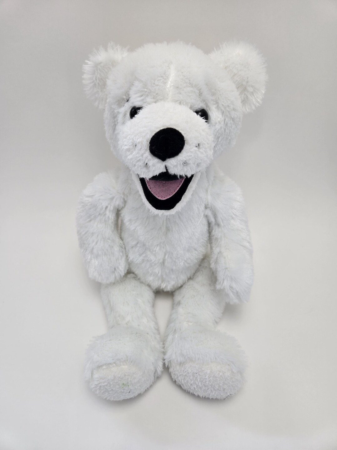 Smittys Stuffed Animal House White Teddy Bear Plush, Vintage ...