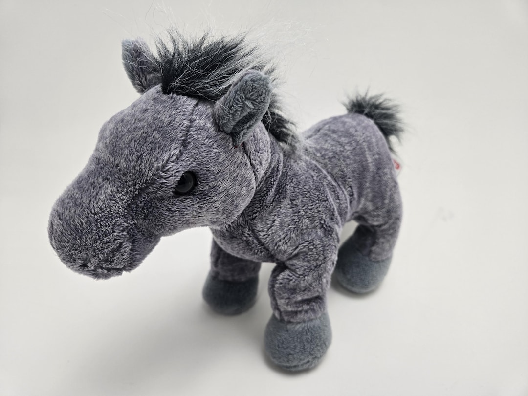 Adorable Vintage Webkinz Grey Arabian Horse With No Tag, Ganz Plush (8 ...