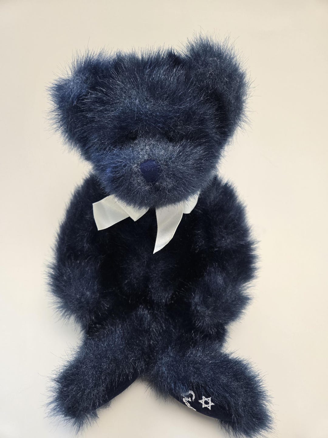 Russ “mazel” the Blue Teddy Bear Vintage Plush (10 Inch) - Etsy