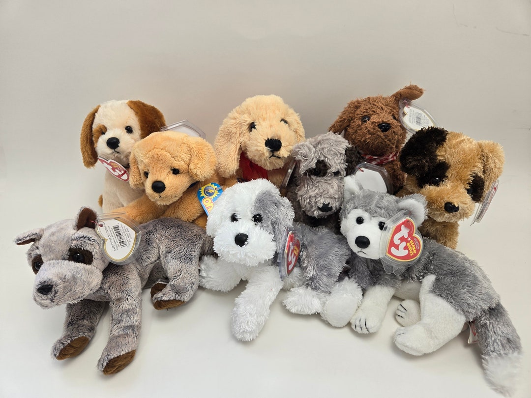Ty Beanie Baby Dogs - Dog Beanie Babies (6 Inch) Vintage Beanies - Etsy