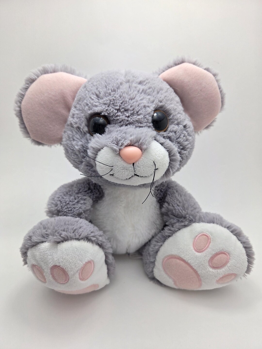 Aurora Taddle Toes Grey Mouse Plush Soft Stuffed Animal Plush (10 Inch ...