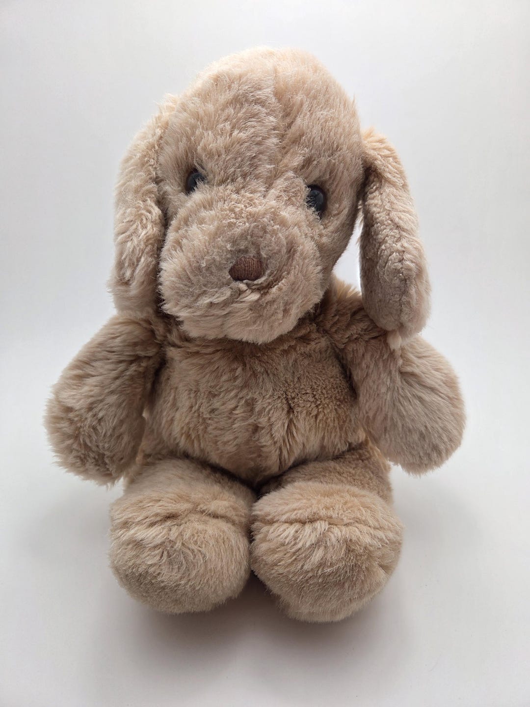 GUND Tan Dog Plush Muttsy Sitting 1985 Stuffed Animal Toy No Tags (9 ...