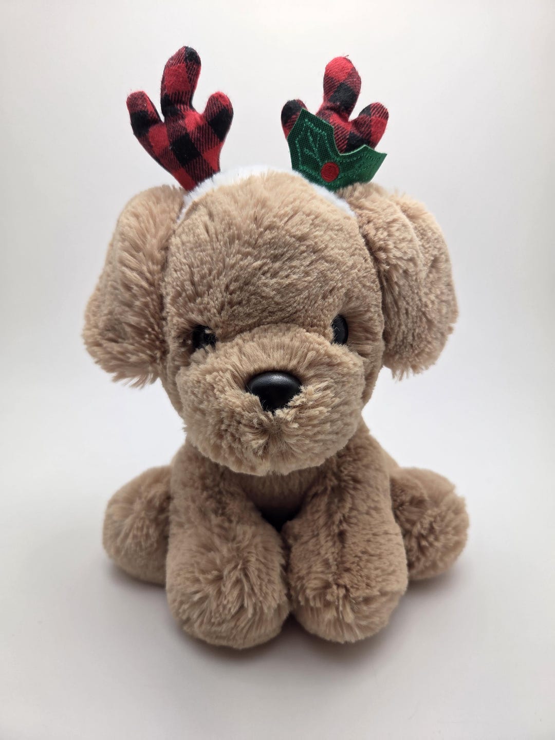 Aurora Dog Plush Golden Retriever Antlers (7 Inch) - Etsy