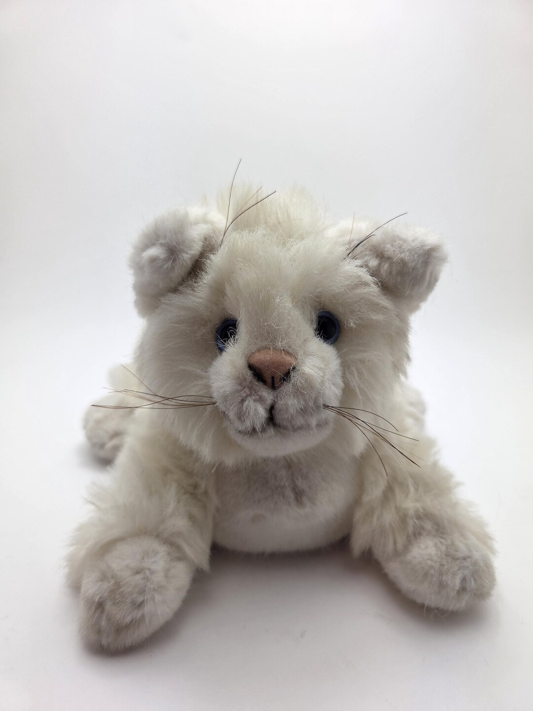 Merrythought White Cream Cat Plush Stuffed Animal RARE Vintage (12 Inch ...