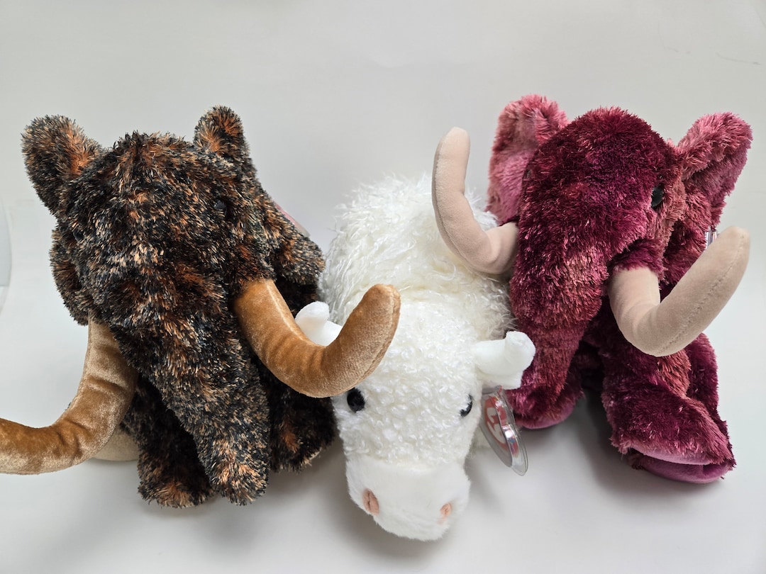 Ty Beanie Buddies - Mammoths and Buffalo - Ty Beanie Buddy (12 Inch ...