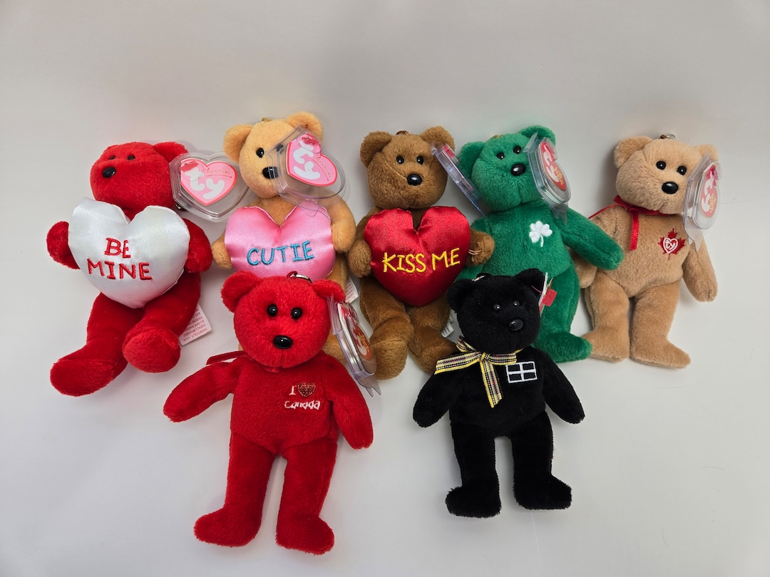 Ty Beanie Babies Key Clips - Bears! (4 Inch) Vintage Beanies - Etsy