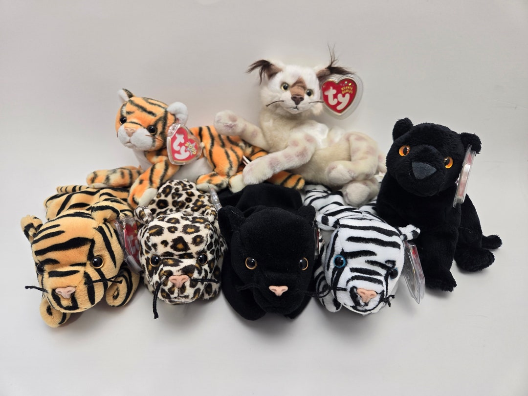 Ty Beanie Baby Wild Cats - Cat Beanie Babies (5 Inch) Vintage Beanies ...