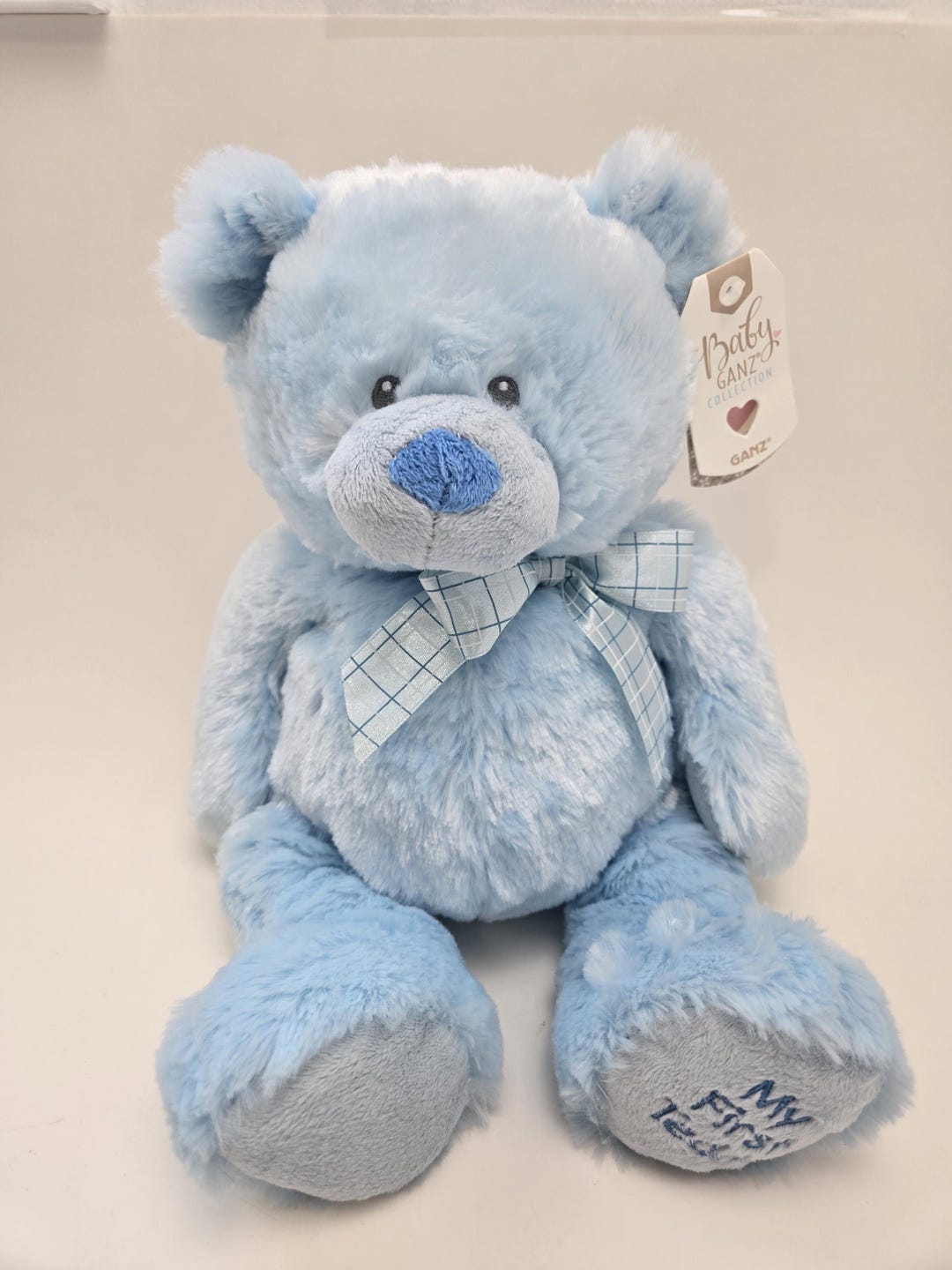 Baby Gund "my First Teddy" the Blue Teddy Bear! Vintage Collectible ...