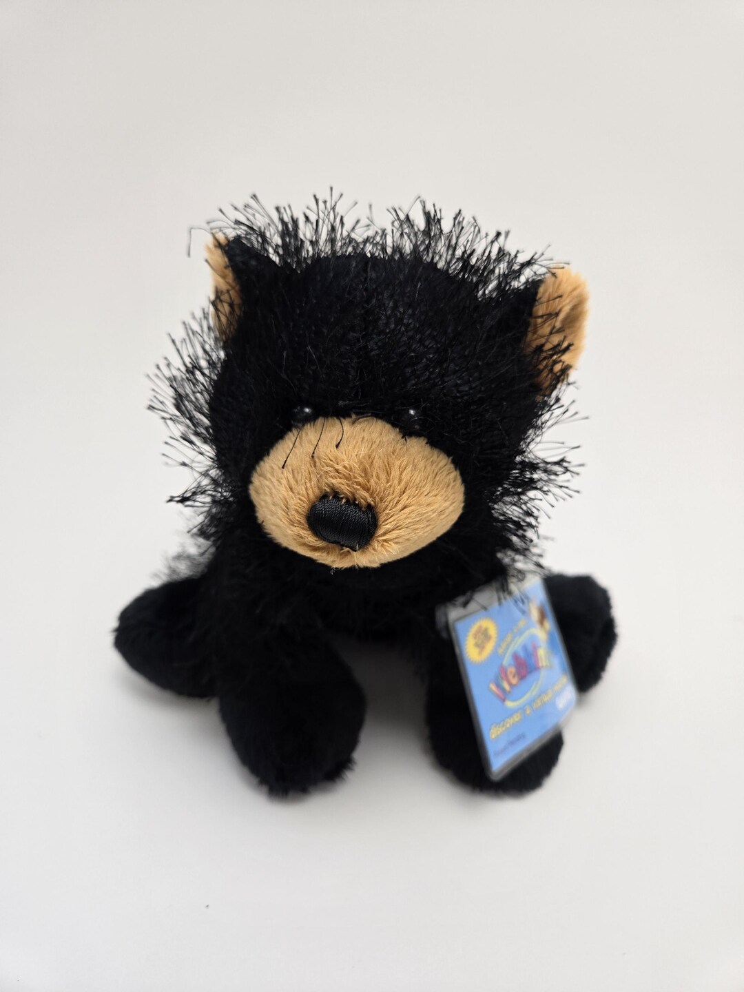Vintage Webkinz Black Bear Plush With Tag/code, Ganz Plush 8 Inch - Etsy