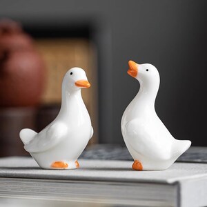 Car Accessories, Cute Handmade White Goose, Glass Ornaments, Glass ...