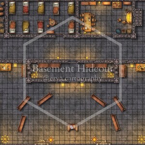 Basement Hideout Battle Map 4K 2K, Dnd Map, Dungeons and Dragons ...