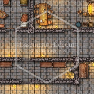 Basement Hideout Battle Map 4K 2K, Dnd Map, Dungeons and Dragons ...