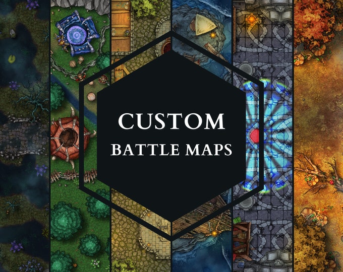 Custom Fantasy Map Commission for Writers, D&D, Dms, and More! Great ...