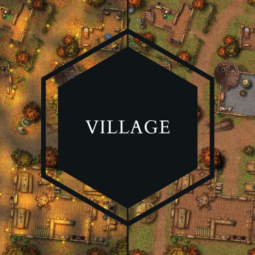 Village Battle Map 4K 2K Dnd Map Dungeons and Dragons - Etsy Israel
