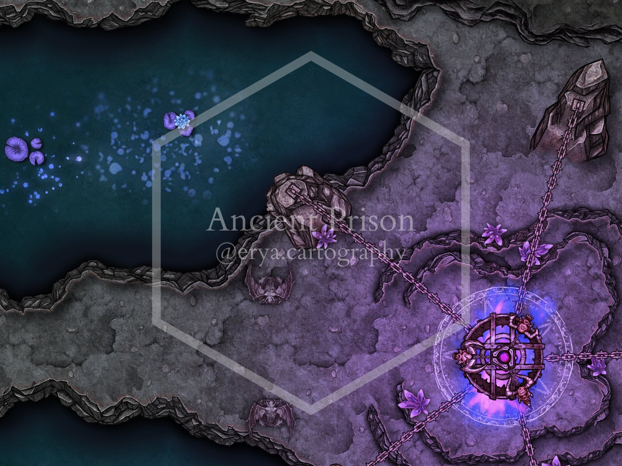 Ancient Prison Battle Map 4K 2K Dnd Map Dungeons and - Etsy Denmark