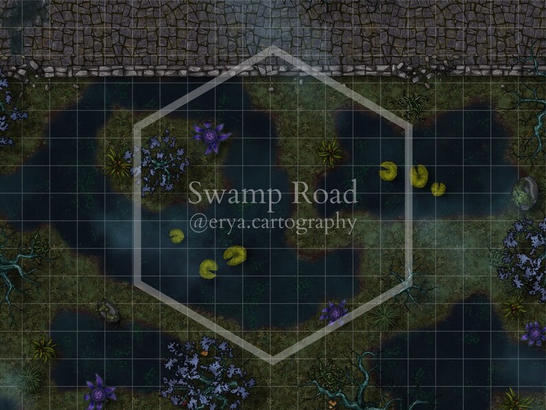 Swamp Road Battle Map 4K Dnd Map Dungeons and Dragons - Etsy Hong Kong