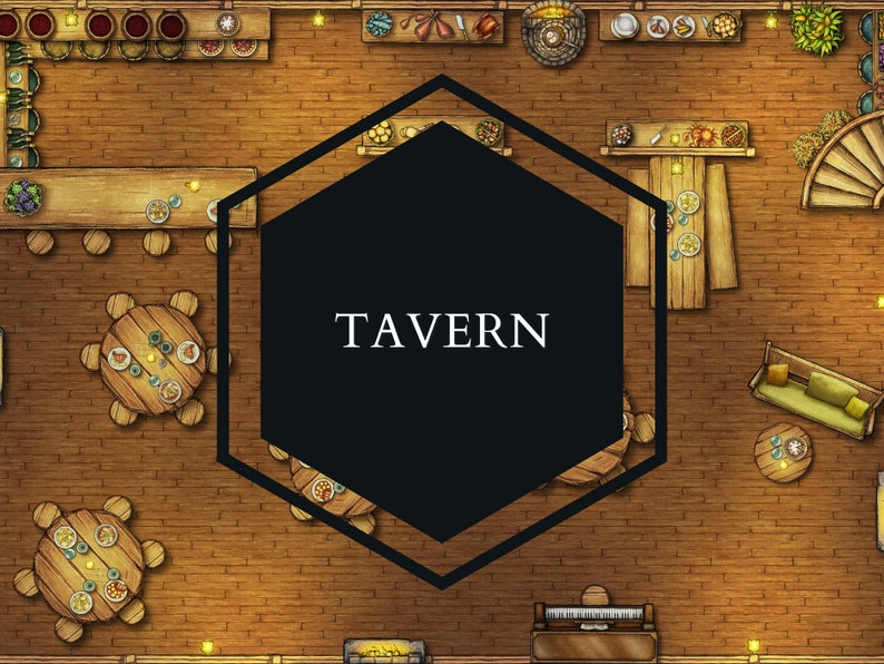 Tavern Battle Map 4K 2K Dnd Map Dungeons and Dragons - Etsy