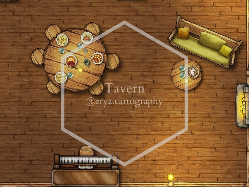 Tavern Battle Map 4K 2K Dnd Map Dungeons and Dragons - Etsy