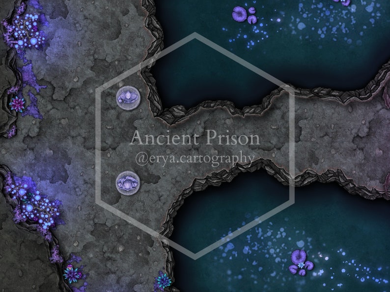 Ancient Prison Battle Map 4K 2K, Dnd Map, Dungeons and Dragons, Roll20 ...