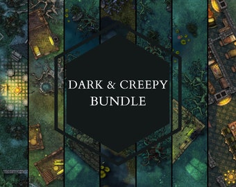 Pirate Map Bundle 4K, 5 Battle Maps, Dnd Map, Dungeons and Dragons ...