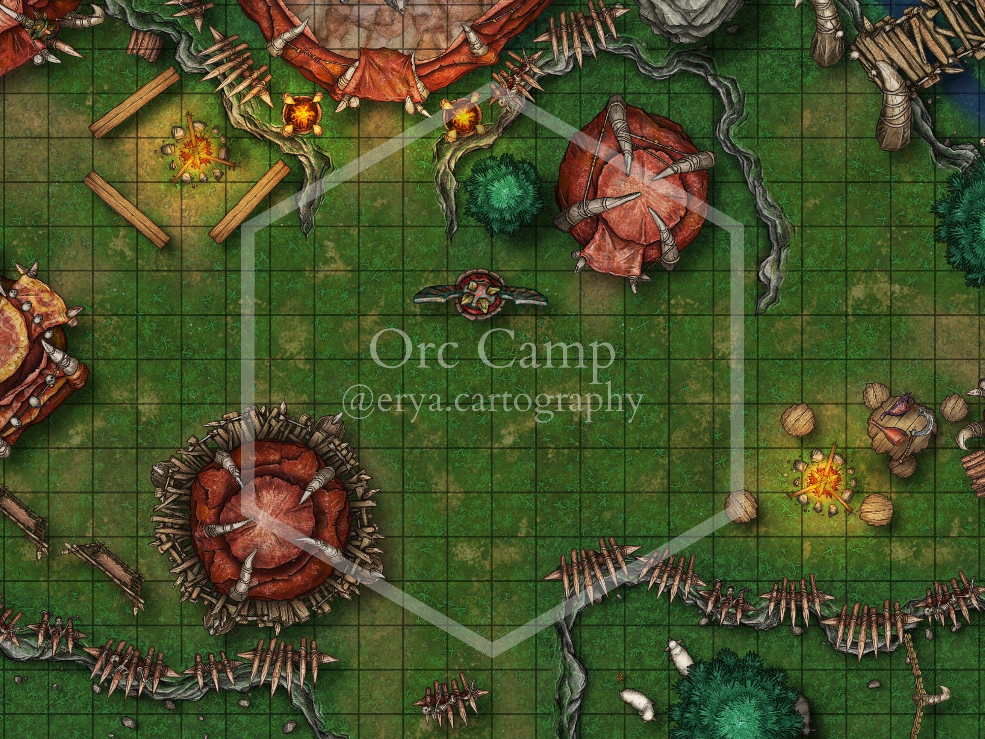 Orc Camp Battle Map 4K 2K, Dnd Map, Dungeons and Dragons, Roll20 ... Orc Camp Battle Map 4K 2K, Dnd Map, Dungeons and Dragons, Roll20 ...