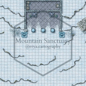 Mountain Sanctuary Battle Map 4K 2K, Dnd Map, Dungeons and Dragons ...