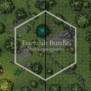 Essential Map Bundle 2K, 10 Battle Maps, Dnd Map, Dungeons and Dragons ...