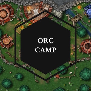 Orc Camp Battle Map 4K 2K, Dnd Map, Dungeons and Dragons, Roll20 ...