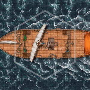 Ship Battle Map 4K 2K, Dnd Map, Dungeons and Dragons, Roll20, Foundry ...