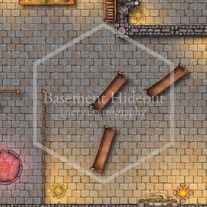 Basement Hideout Battle Map 4K 2K, Dnd Map, Dungeons and Dragons ...