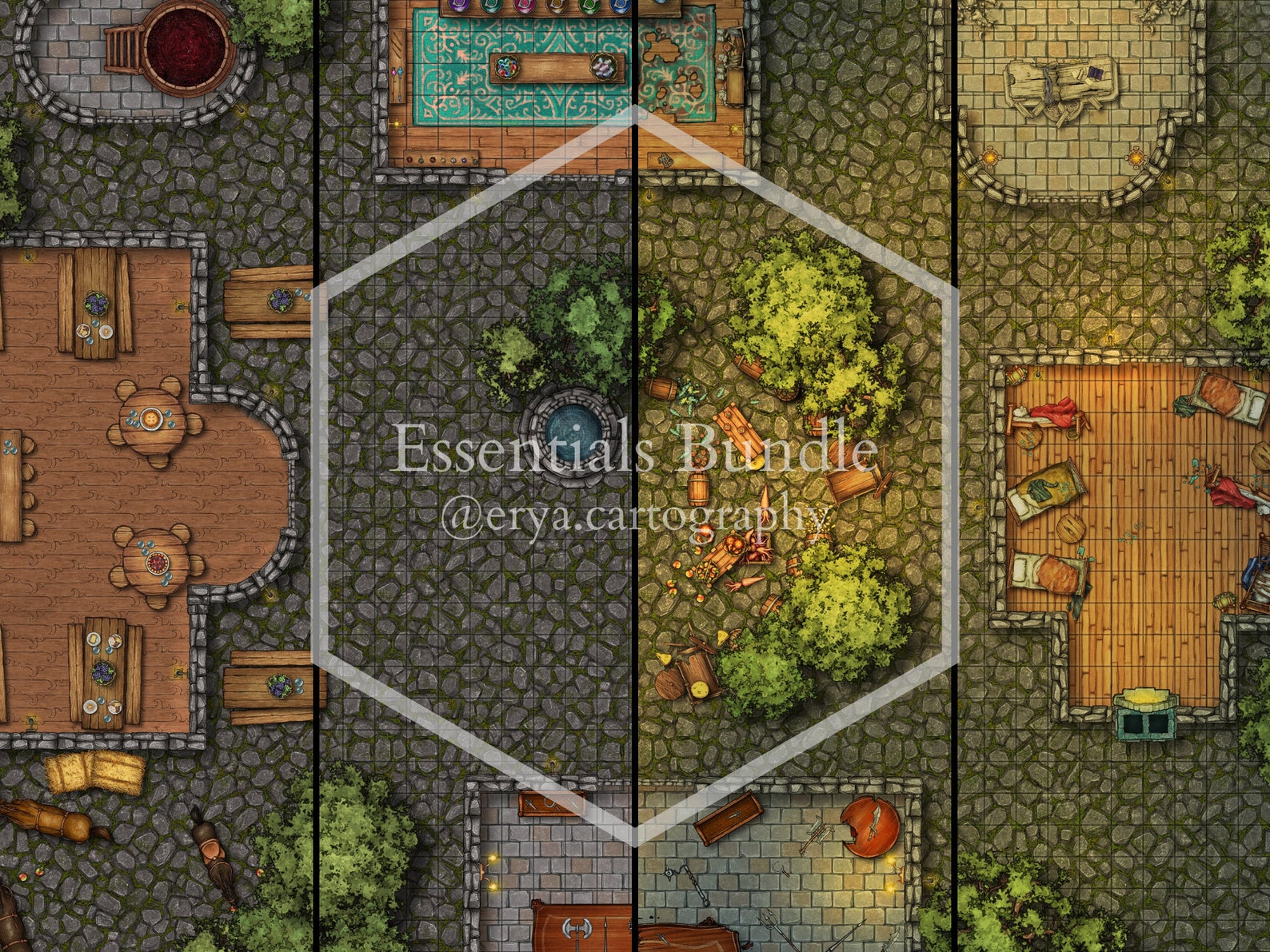 Essential Map Bundle 2K 10 Battle Maps Dnd Map Dungeons and - Etsy