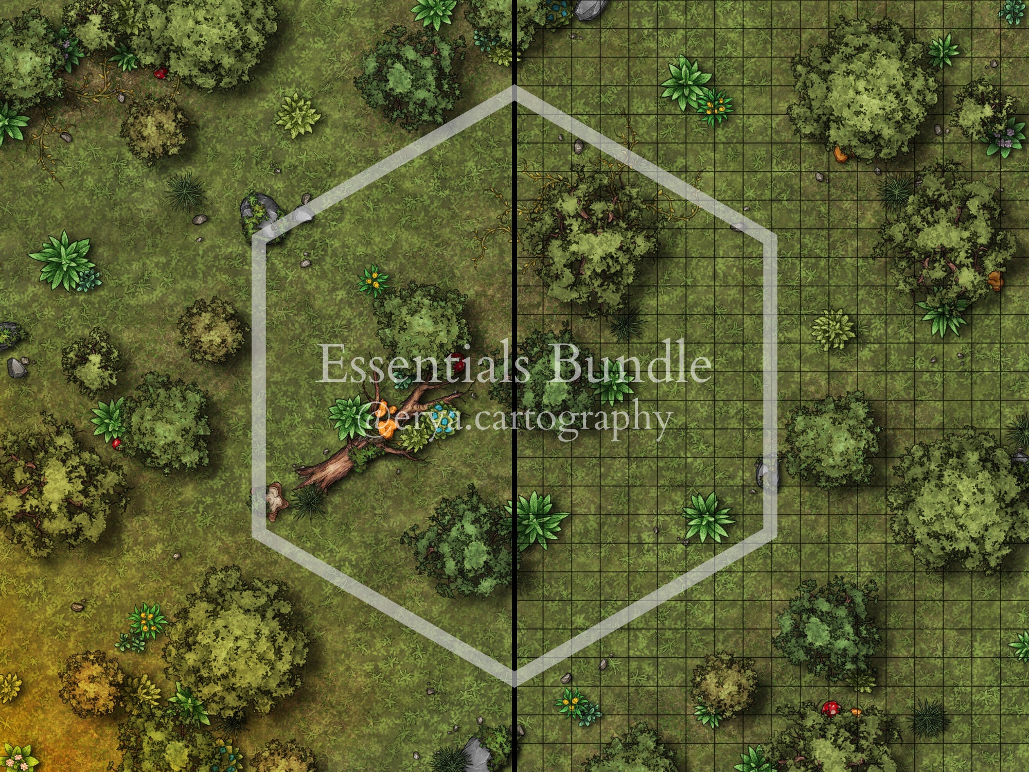 Paquete de mapas esenciales 2K, 10 mapas de batalla, mapa DnD ...