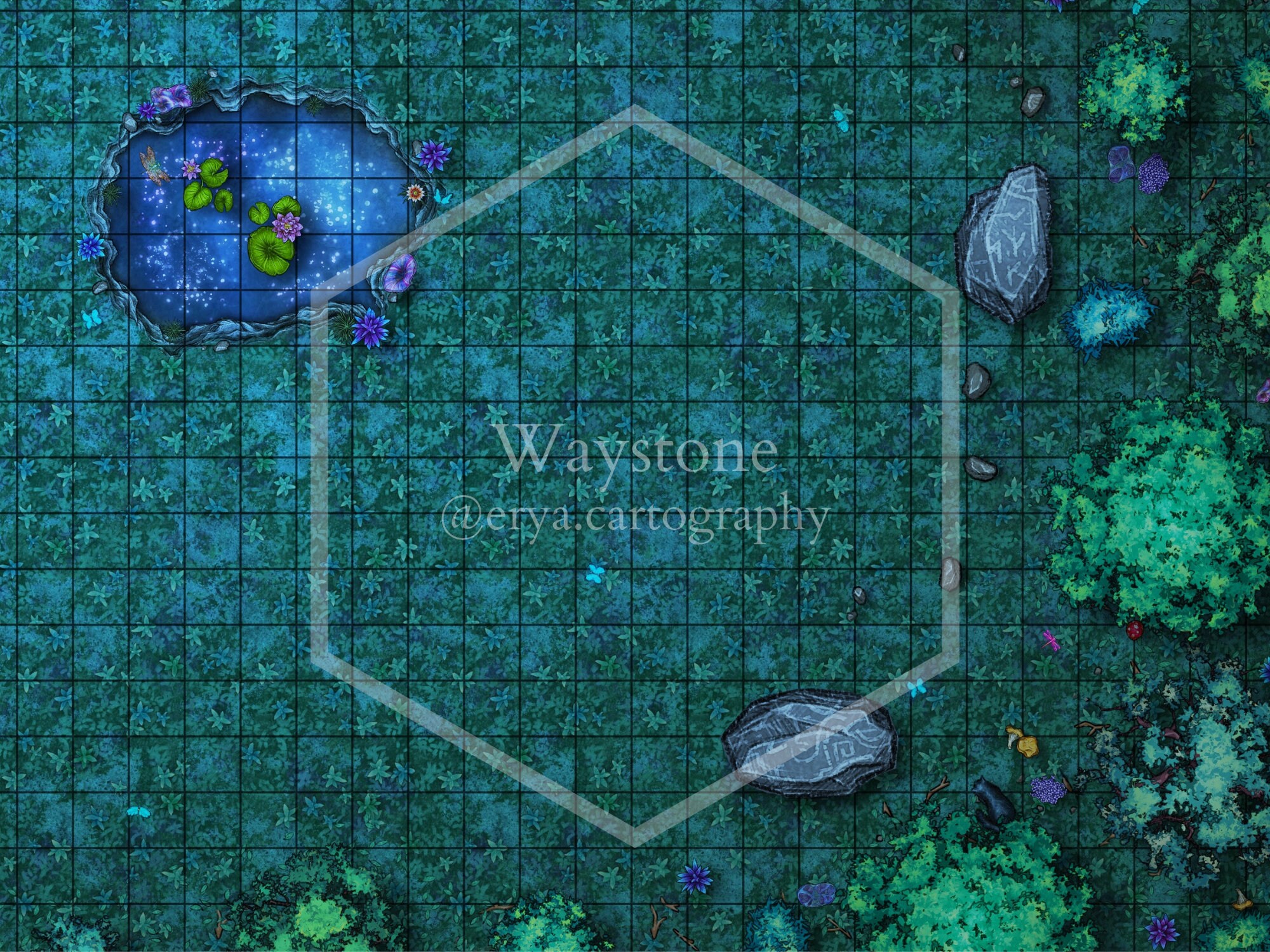 Waystone Battle Map 4K 2K, Dnd Map, Dungeons and Dragons, Roll20 ...