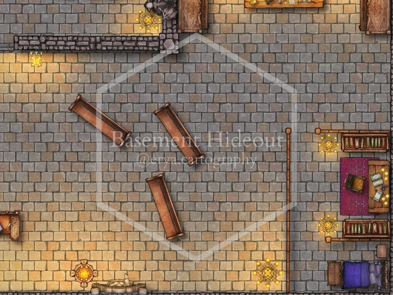 Basement Hideout Battle Map 4K Dnd Map Dungeons and Dragons - Etsy New ...