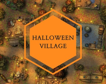 Halloween Dnd Map - Etsy