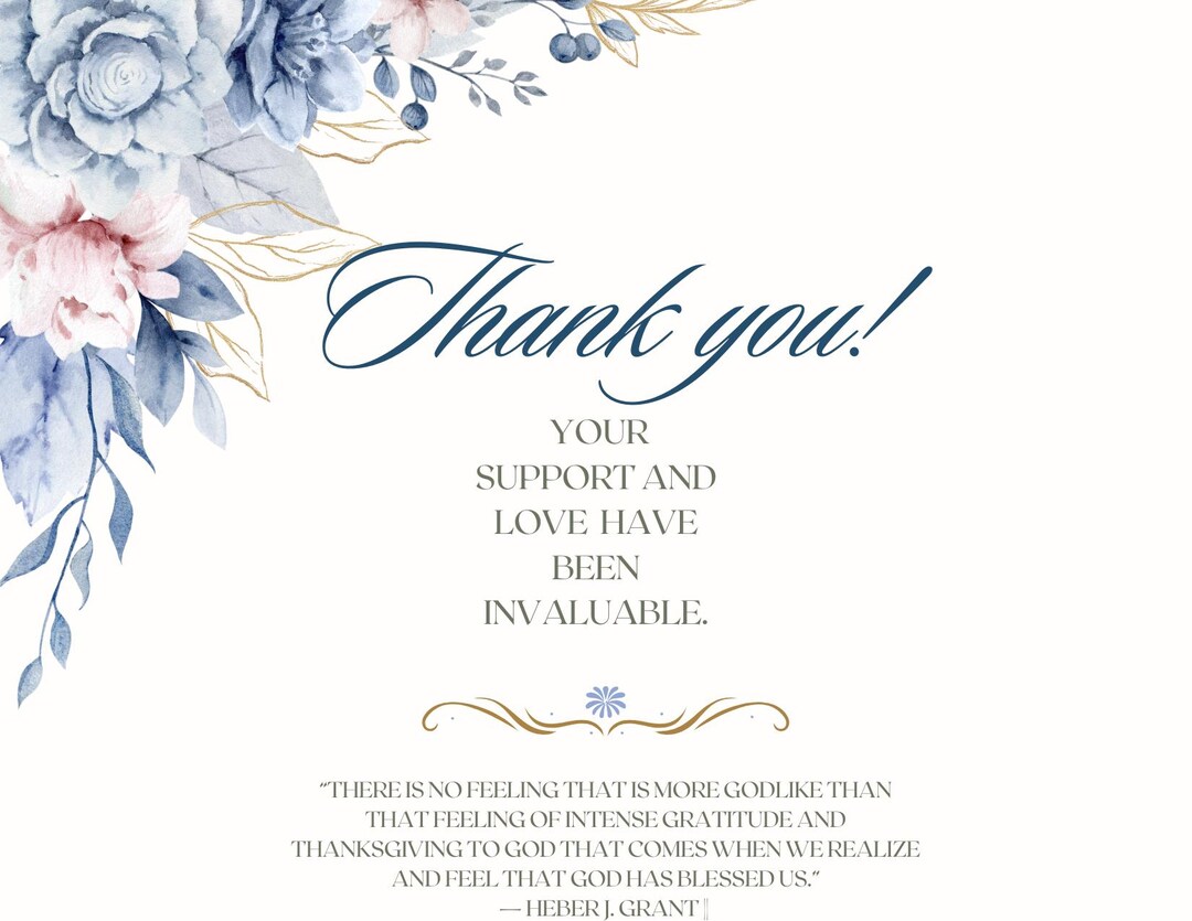 LDS Thank You Cards - Etsy