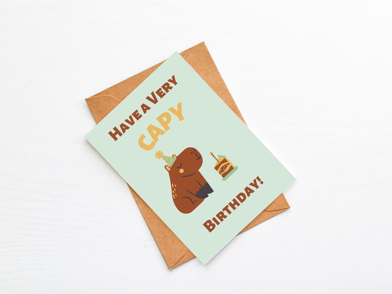 Instant Download Printable Funny Birthday Card Super Cute - Etsy