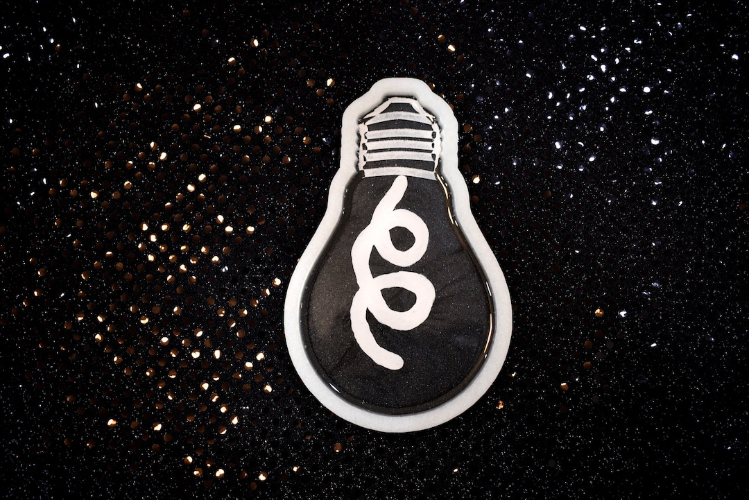 A Light Bulb With No Ceiling | Omori Resin Wall Hanging - Etsy