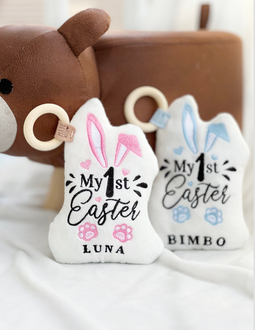 Easter Dog Toy, First Easter, Dog Toy, Wooden Circle Easter Toy ...