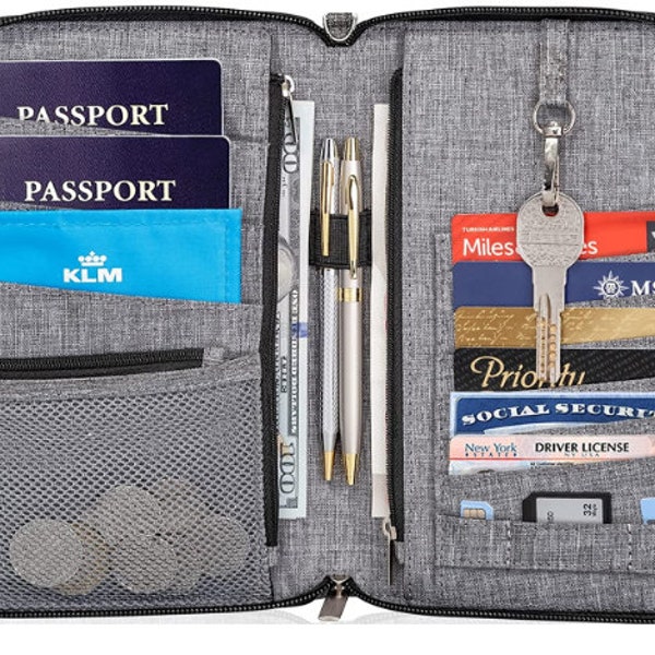 Family Travel Wallet - Etsy