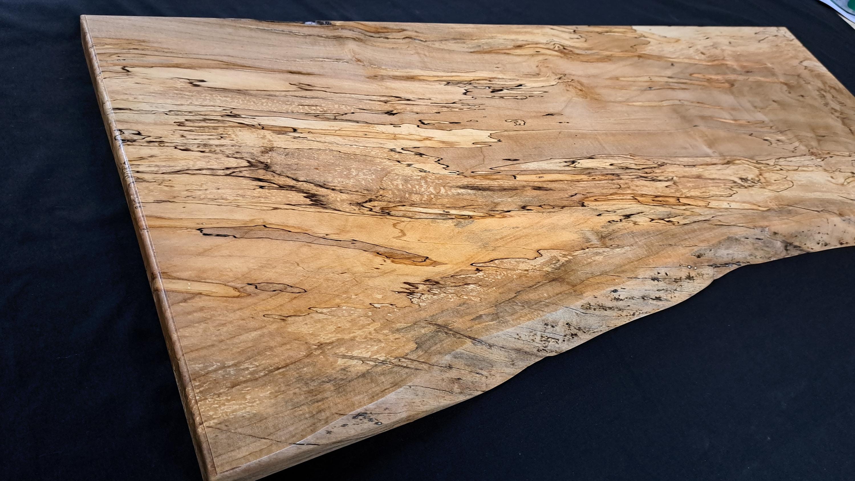 Live Edge Spalted Ambrosia Silver Maple Slab...table Top... - Etsy